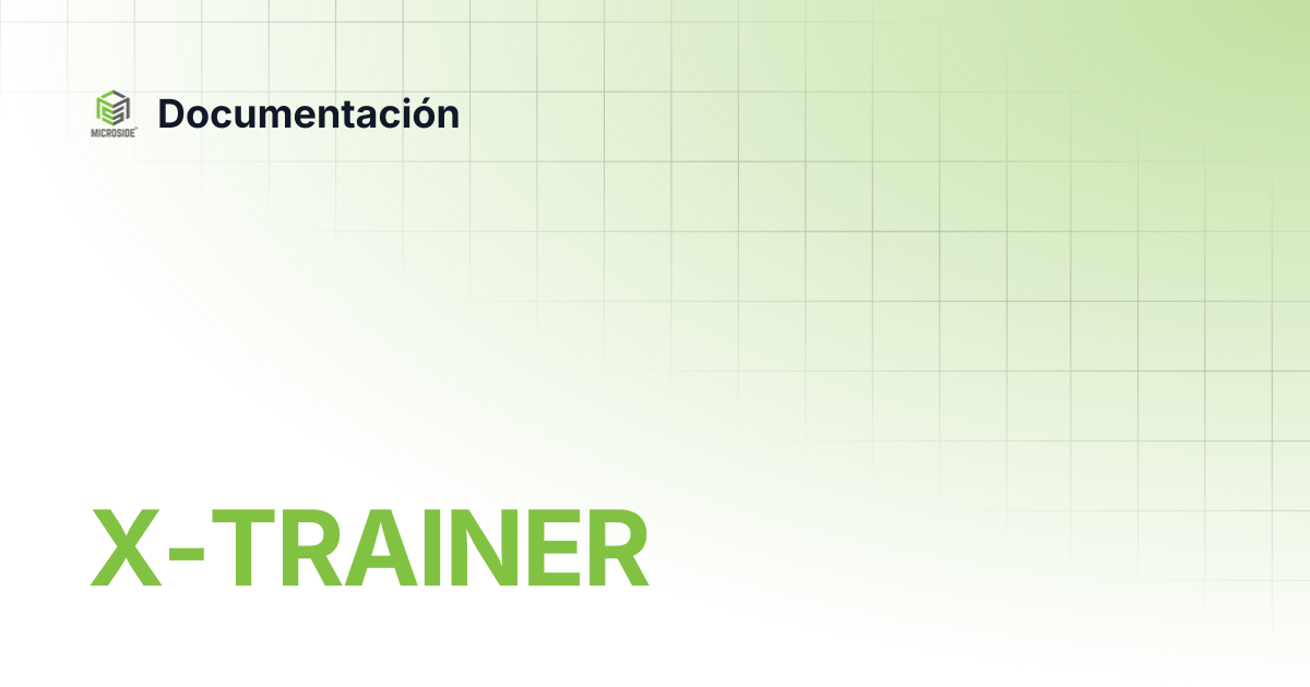 X-TRAINER | Documentación