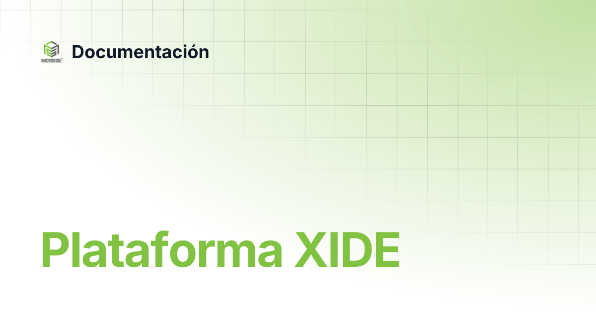 Plataforma XIDE | Documentación